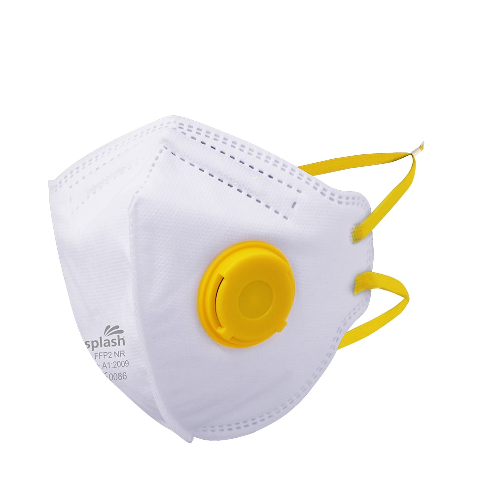 Chemsplash FFP2 Valved Fold Flat Mask | WorkWear Experts